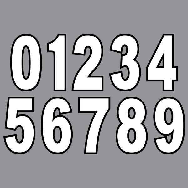 PLAYER NUMBER (2 COLOR OUTLINE) – Protime Sports Inc.